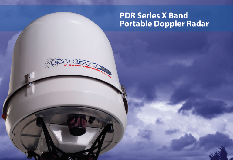 E700 PDR Series Portable Doppler Radar - EWR Radar Systems